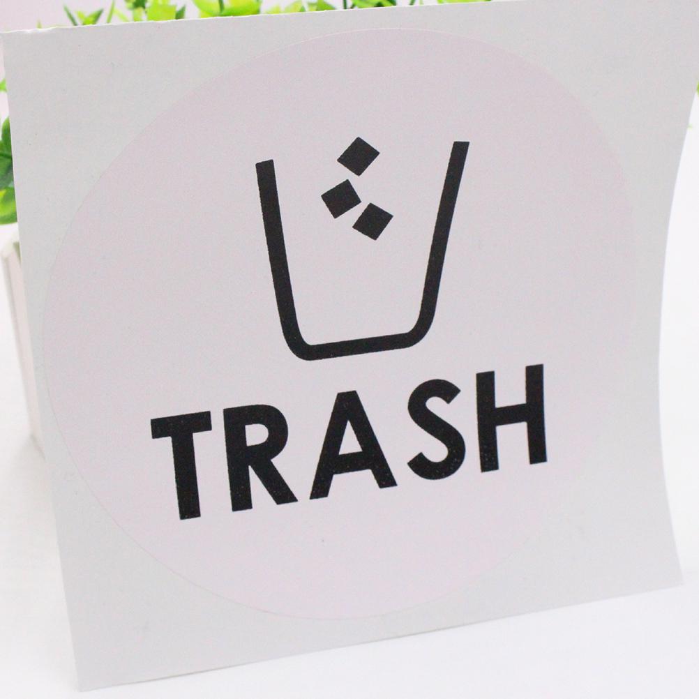 Buy 8pcs Self Adhesive Prcatical TRASH and RECYCLE Garbage ...