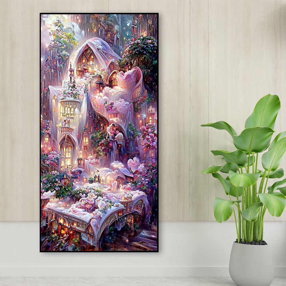 Chateau Montrose 5D DIY Diamond Painting Kits Full Round Drill Diamond Embroidery Crafts Mosaic ...