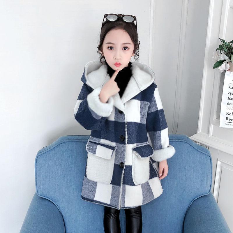 Cheap Girls' Woolen Coat 2022 New Winter Western-style Long Coat ...
