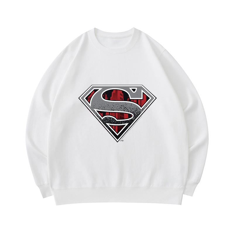 Buy Men's 300 GSM 100% Cotton Sweatshirt Dc Comics Superman Concrete ...