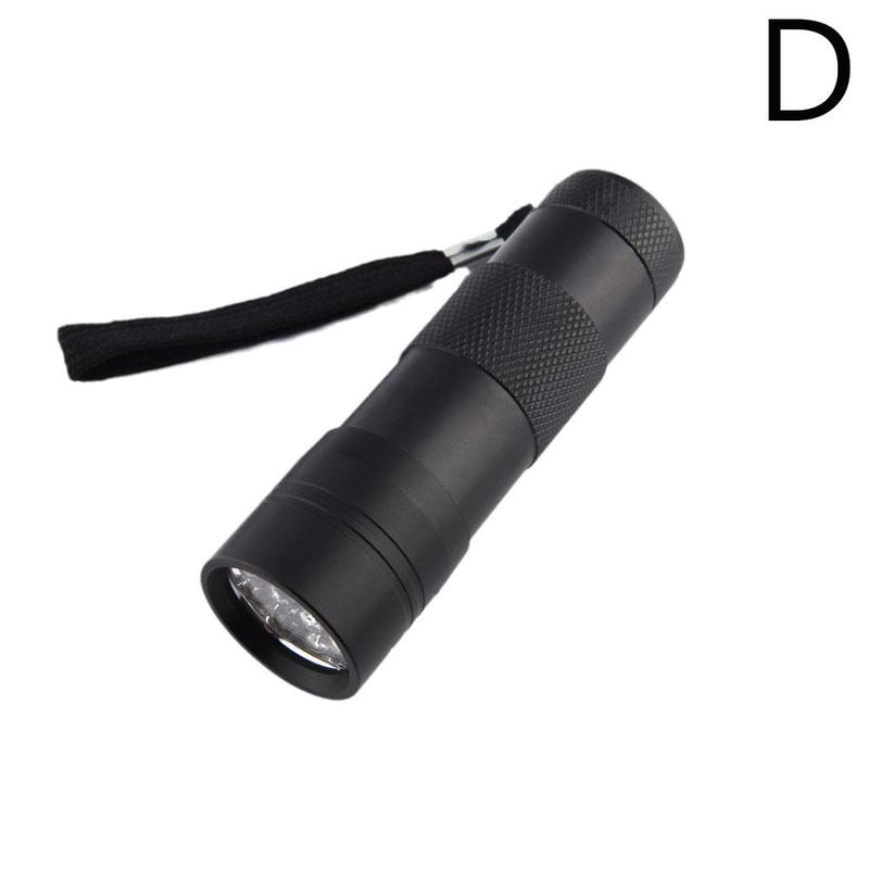 Buy Mini Aluminum Alloy UV Ultra Violet Flashlight 12LED 3 Light Modes ...