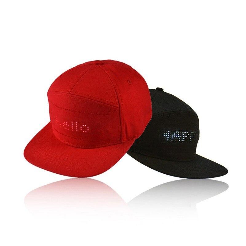 Buy LED Smart Cap Mobile Phone APP Controlled Display Screen Hat For ...