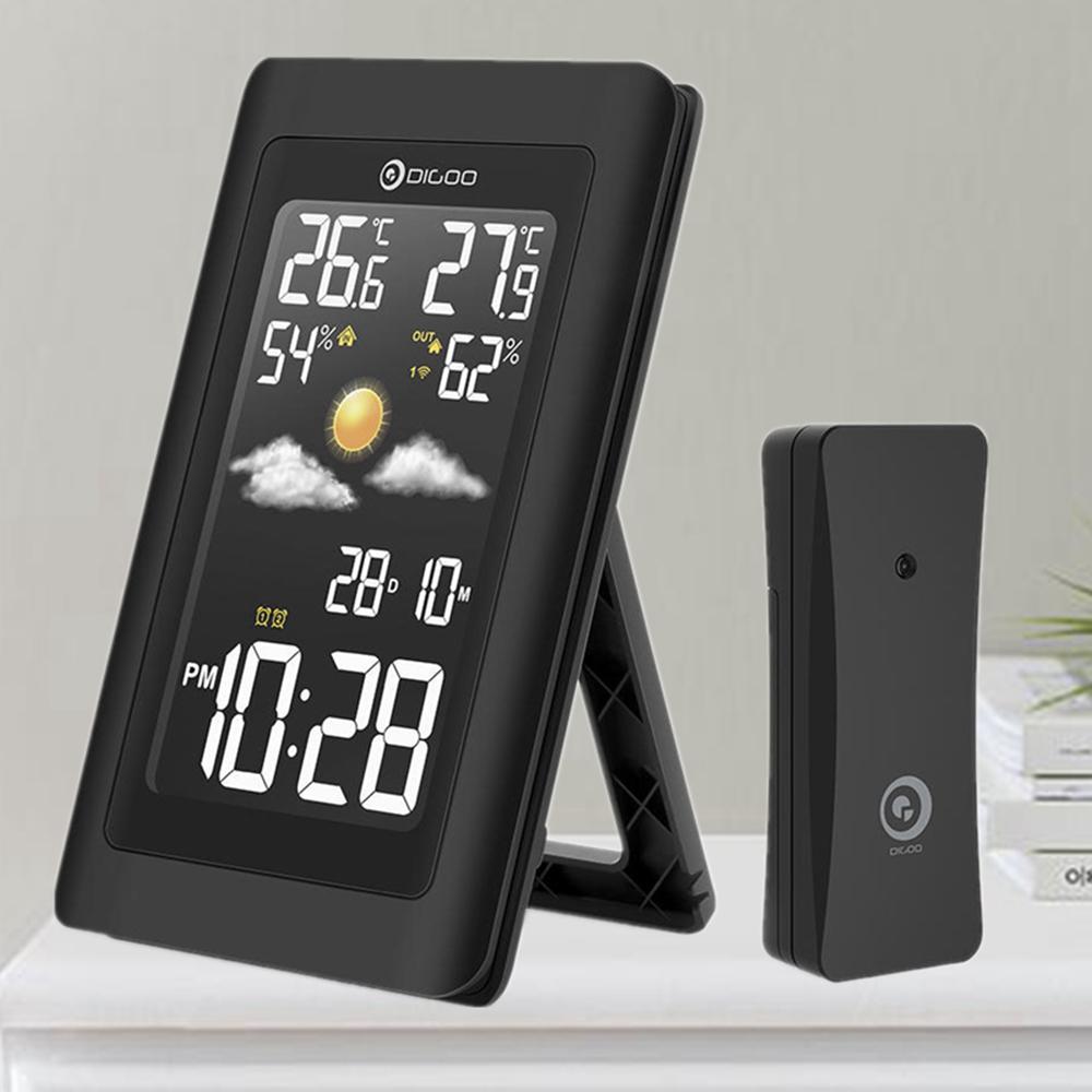 Buy Digoo DG-TH11300 Clock Wireless Weather Station USB Thermometer ...