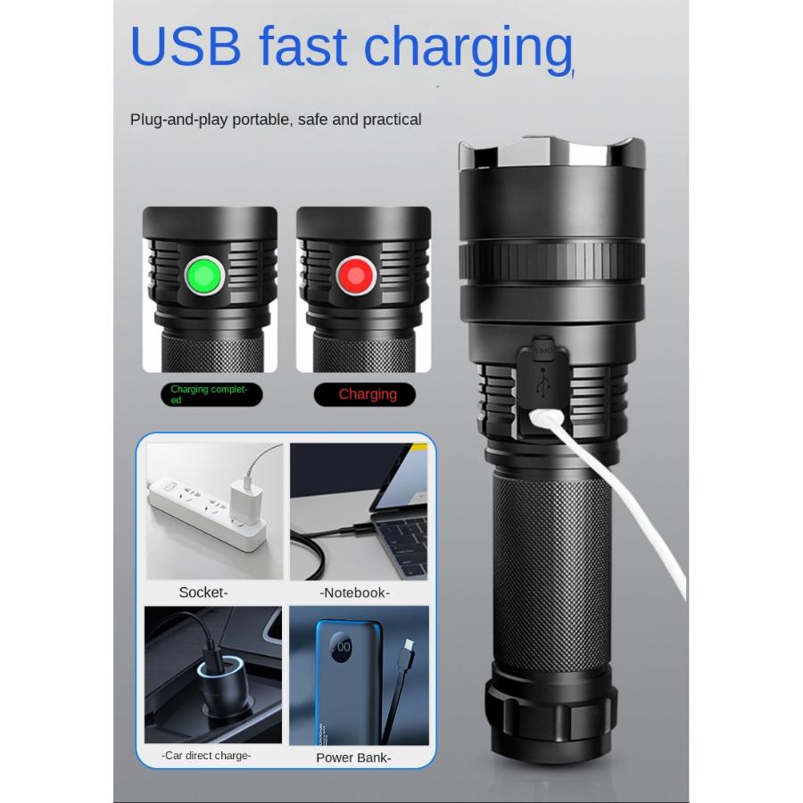 New outdoor torch LED aluminium alloy retractable focusable long range ...