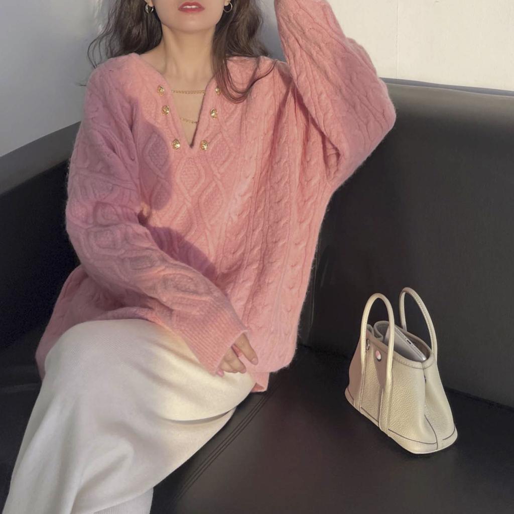 Satın alın Twist Sweater Female Autumn Winter 2022 New Temperament ...