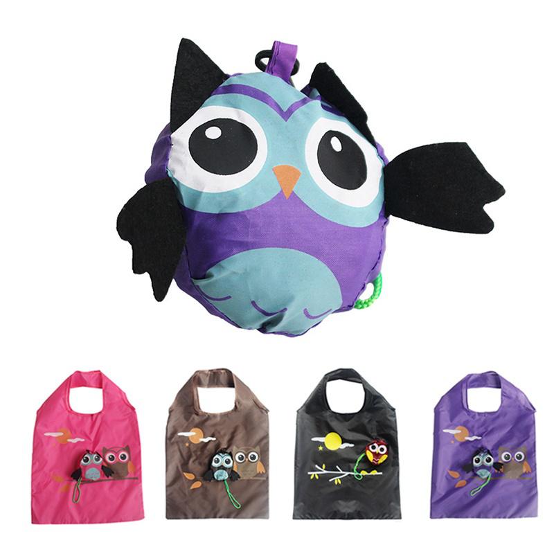 1PC Tote Eco-friendly Shopping Bag Folding Owl Portable Gift Animal ...