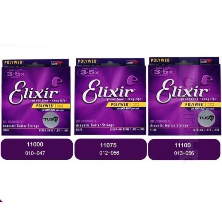Buy Elixir 11052 16077 16052 Acoustic Nanoweb Light 80/20 Bronze Brass ...