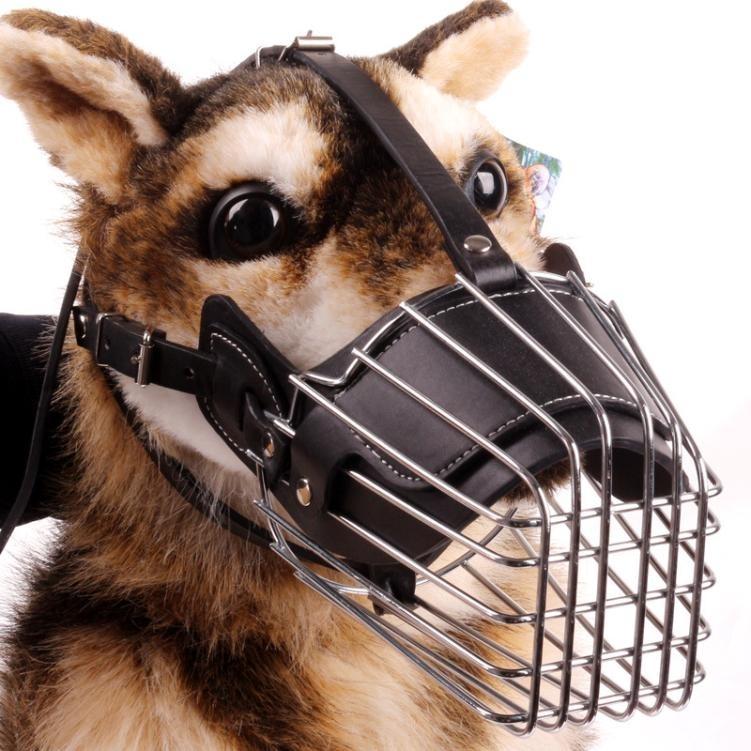 Fashion Metal Safety Professional Dog Mouth Sets Pet Mask Breathable ...