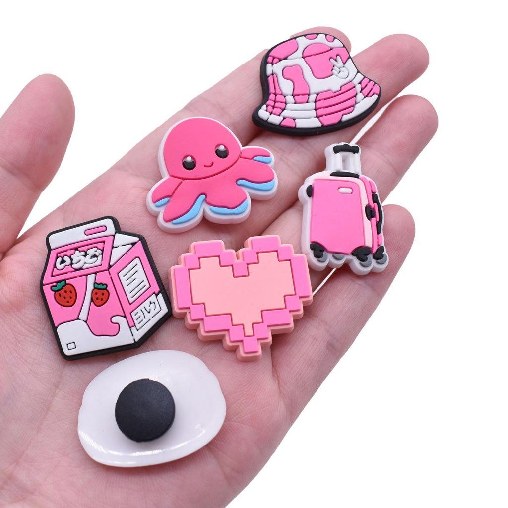 Cheap 37pcs Pink Series PVC Shoes Charms Decorations for Croc Clogs ...