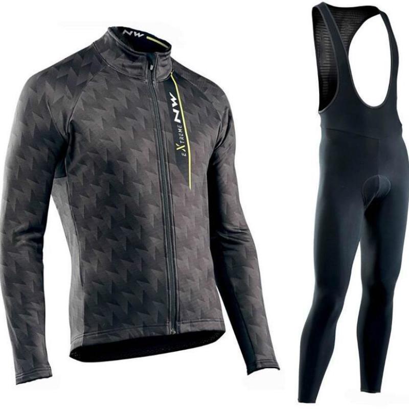 Herren Langarm Radtrikot Fahrradhose Set Polyester Sportbekleidung ...