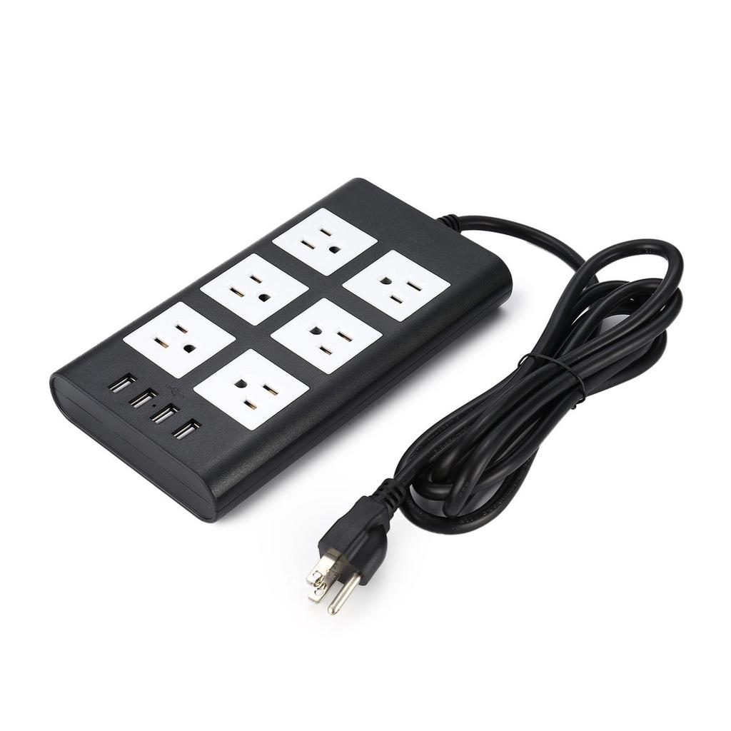Buy BET 6 Outlets 4 USB Ports Electronic Power Strip Socket Surge ...