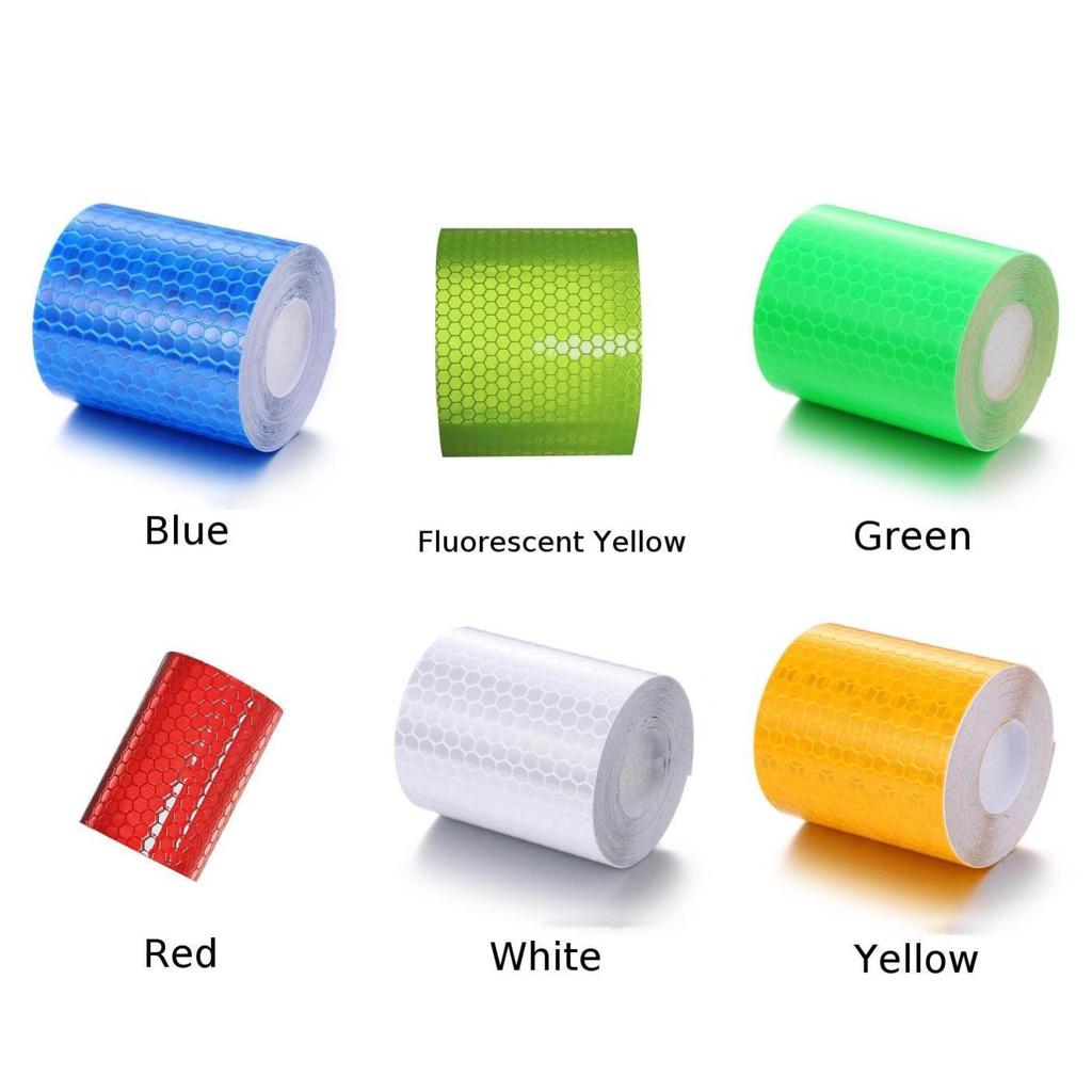 Buy Flourescent Yellow Reflective Tape Cars Warning Safety Reflection ...