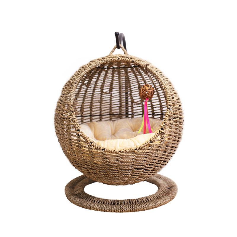 Hamac Semi-fermé pour animaux de compagnie, litière pour chat, cage ...