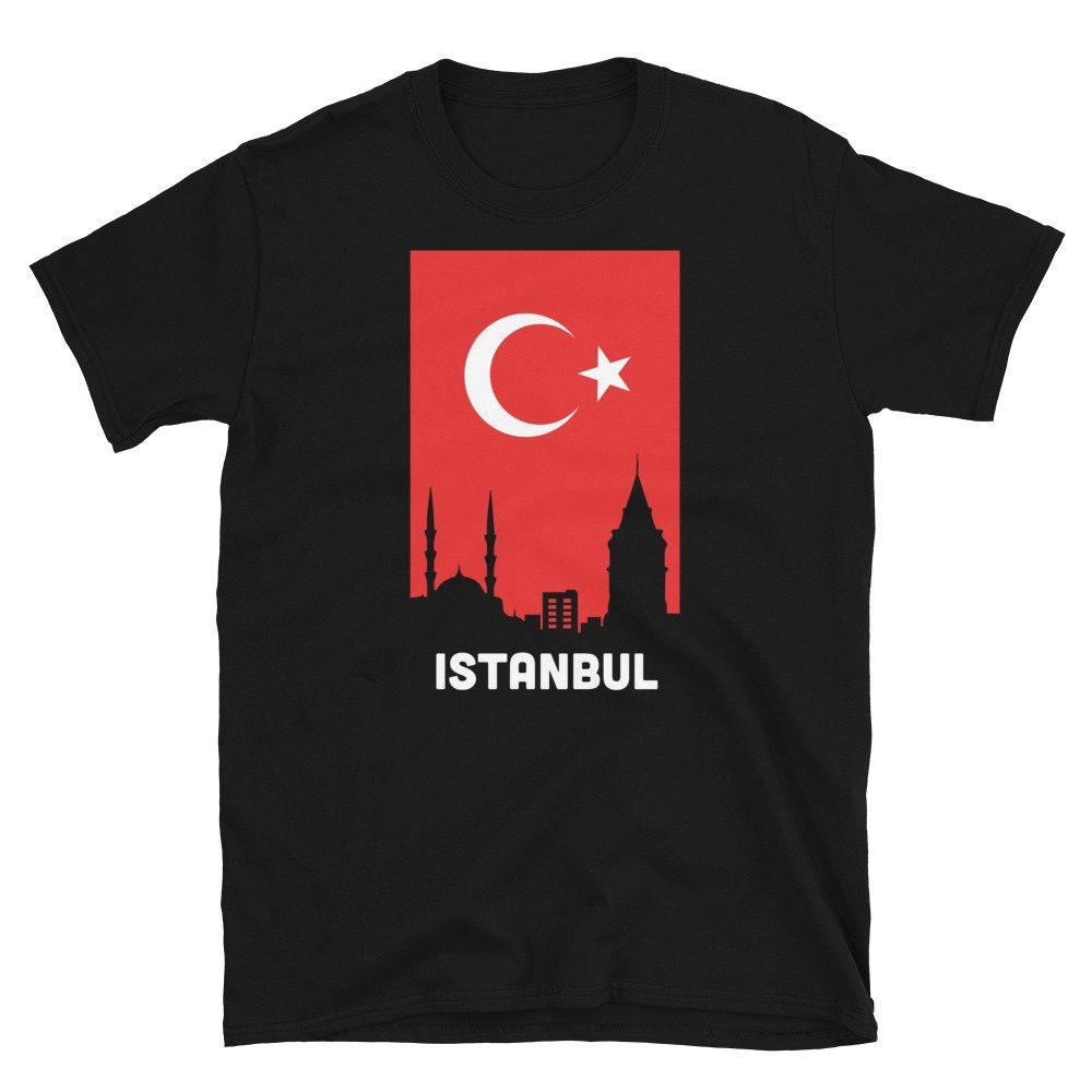 Buy Comfortable Cotton Tops For Adult t shirt Turkey Istanbul T Shirt ...