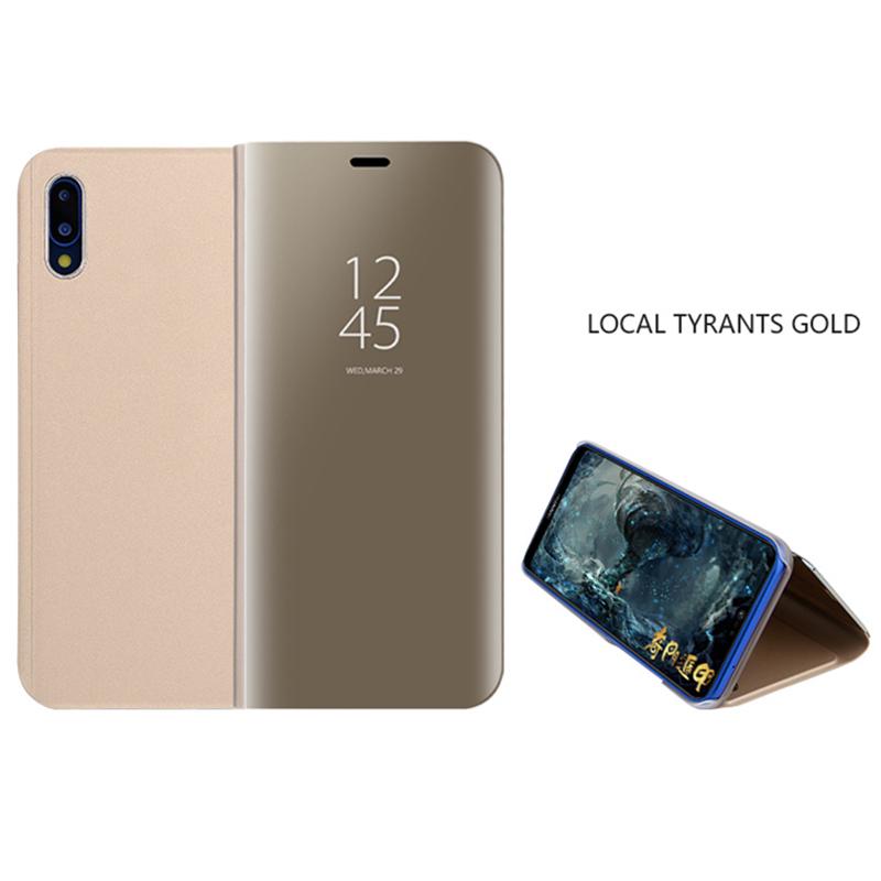 Buy Clear View Smart Mirror Phone Stand Leather Cover Case For Samsung ...