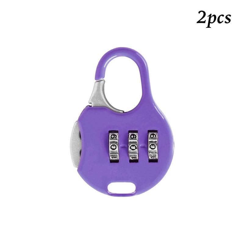 Resettable 3 Dial Digit Combination Suitcase Luggage Password Code Lock ...