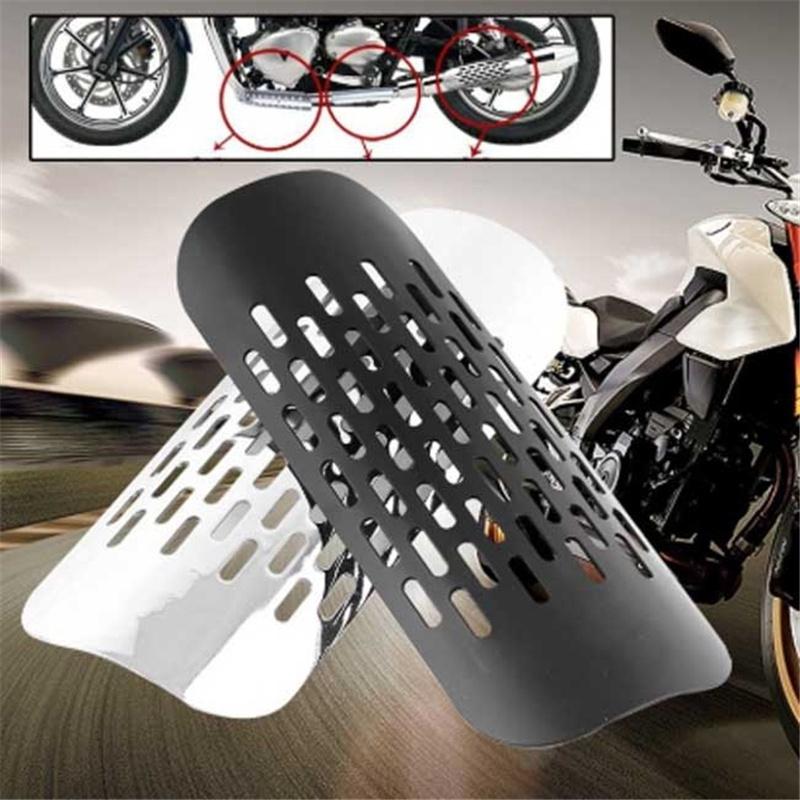 Buy Motorcycle Universal Exhaust Pipe Protector Heat Shield Cover Guard ...