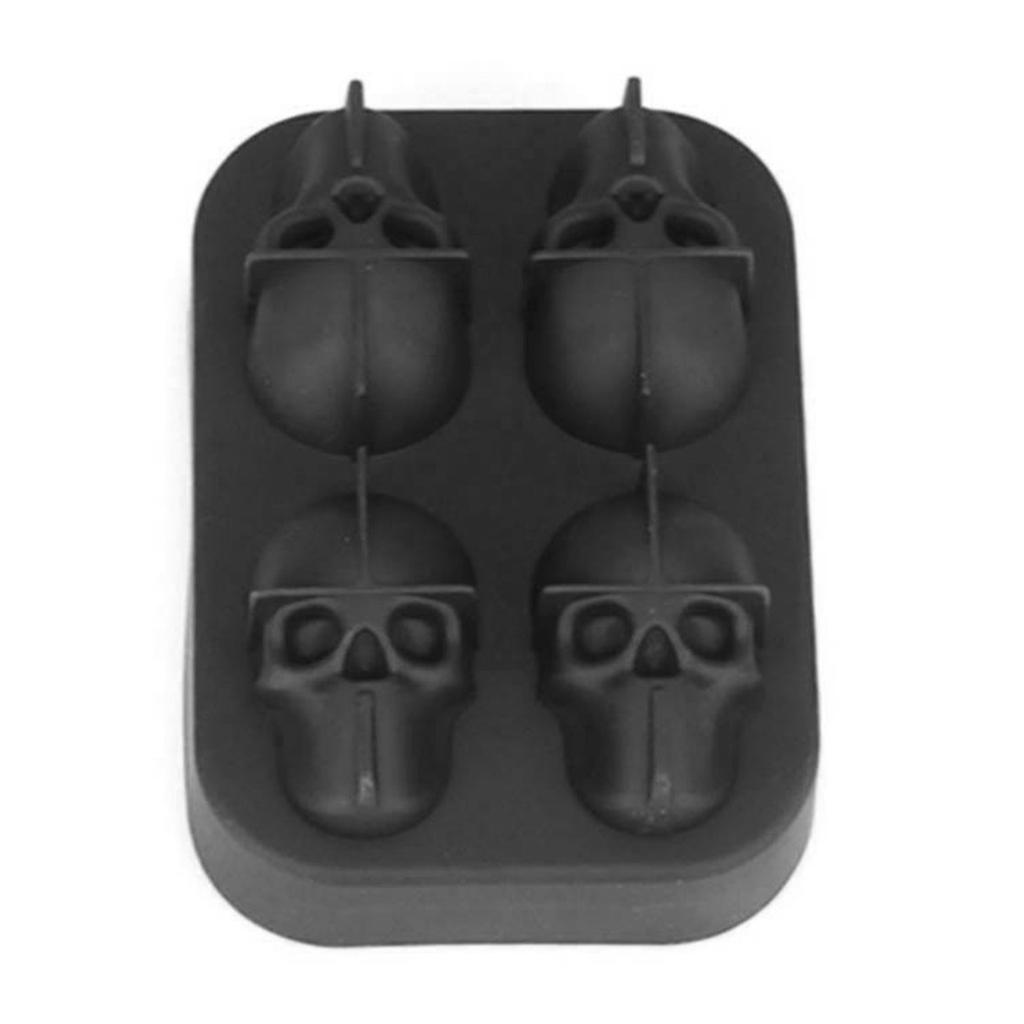 Buy XS Eco-friendly Soft Silicone Summer Ice Mold Skull Shape Halloween ...