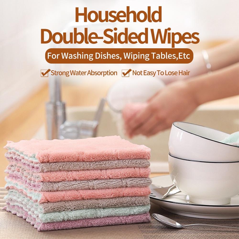 Buy Absorbent Dish Cloth Thickened Tablecloth Towel Kitchen Non-Oily ...