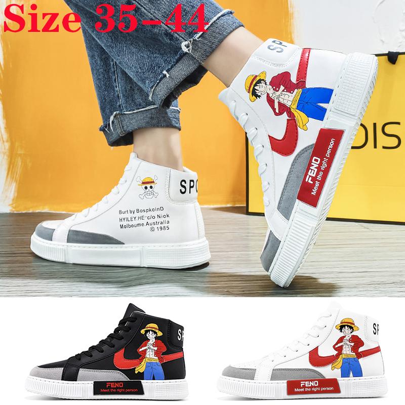 Buy Unisex Fashion Trendy High-top Cartoon Shoes One Piece Casual Shoes ...