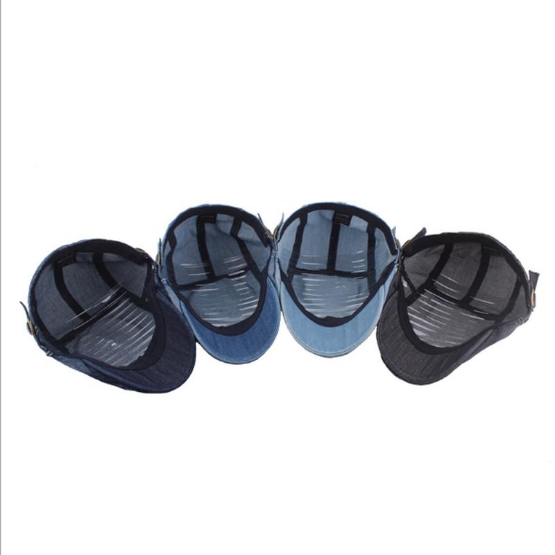 XY Cap Women Men Denim Lady Bray Simple Sun Retro Hat uygun fiyatlı ...