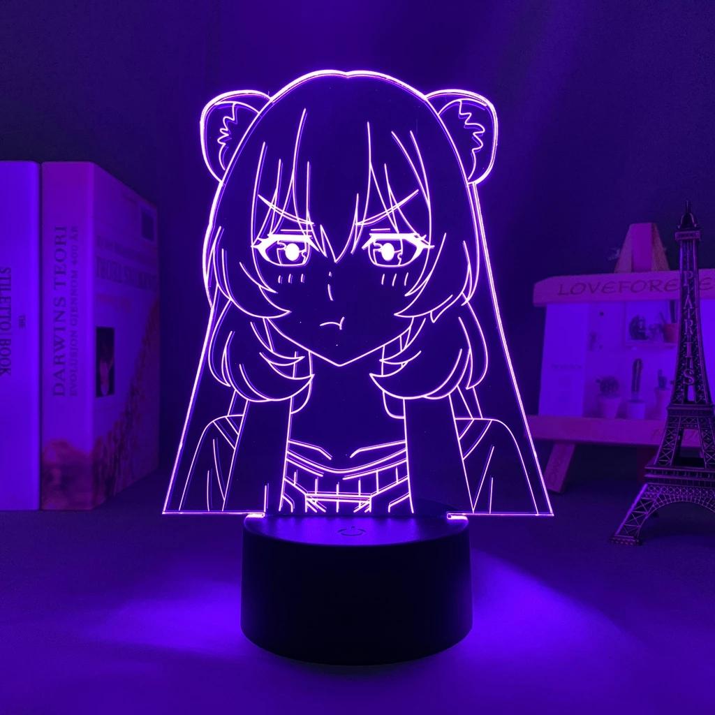 Cheap Anime Led Lamp The Rising of The Shield Hero Raphtalia for ...