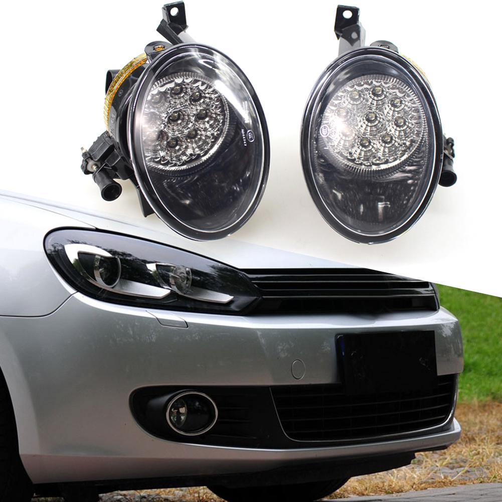 LED Ön Sis Farları Sol + VW Jetta Golf Mk6 5KD941699 5KD941700 için sağ ...
