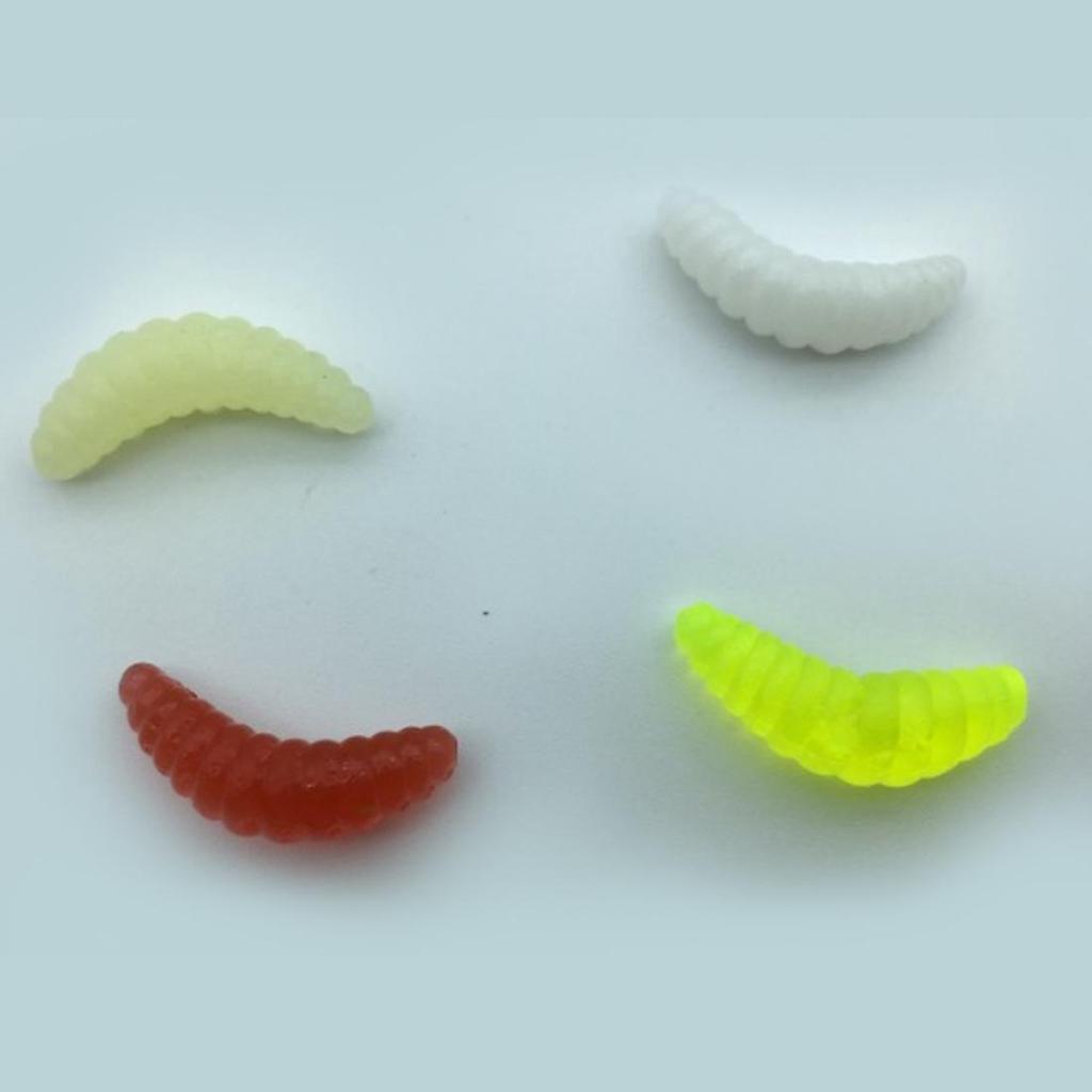 Cheap 100PCS 2cm 0.3g Maggot Soft Lure Baits Smell Worms Glow Shrimps ...