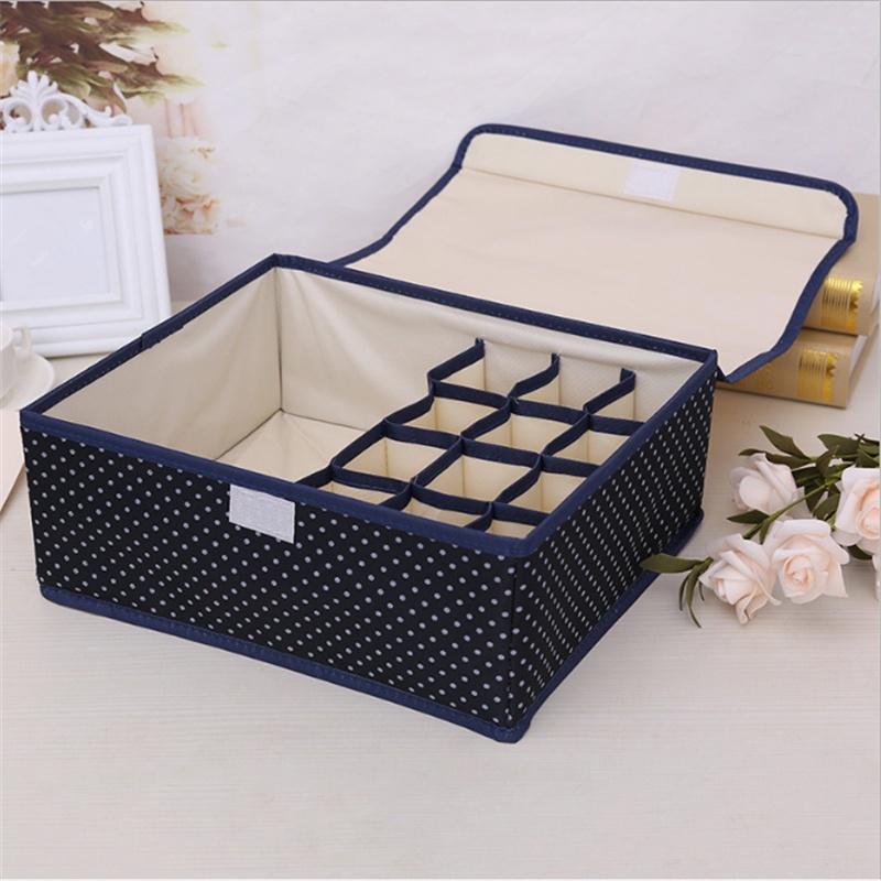 Buy Thicken Underwear Socks Storage Box Cover Compartments Oxford Cloth ...