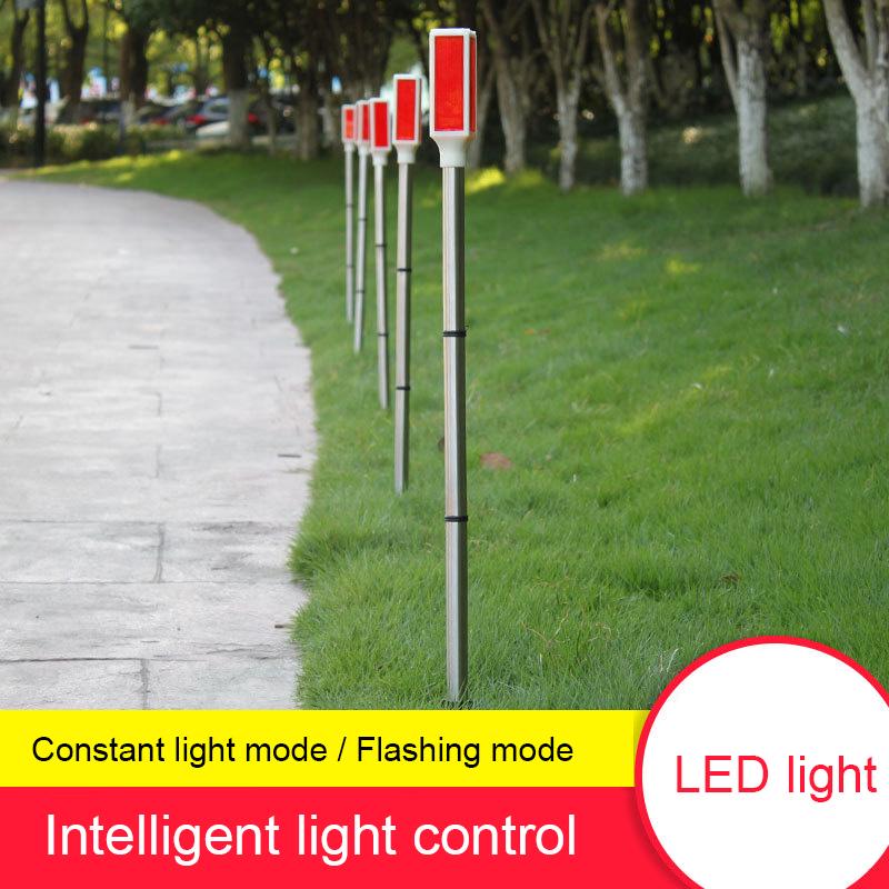 Buy Solar Traffic Roadblock Pole Light Waterproof LED Strobe Signal ...