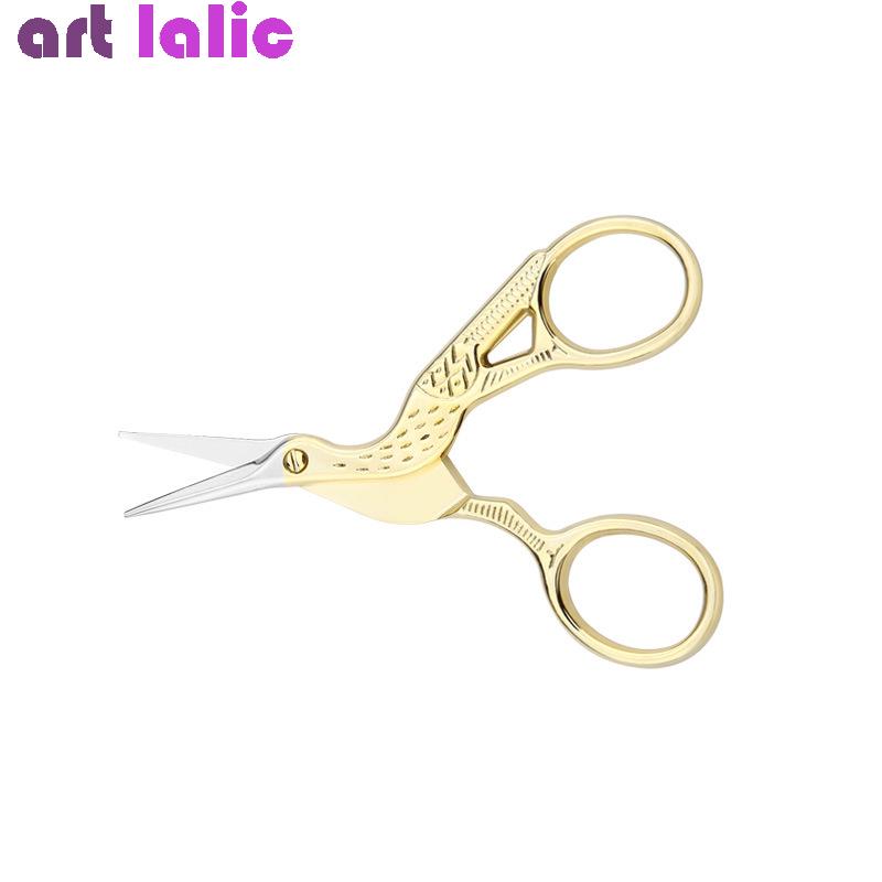 Buy Scissors for Nail Art Gold Durable Stainless Steel Vintage ...