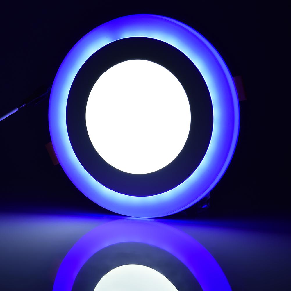 Buy Dual Color LED Panel Recessed Ceiling Down Light Spotlight Cool ...