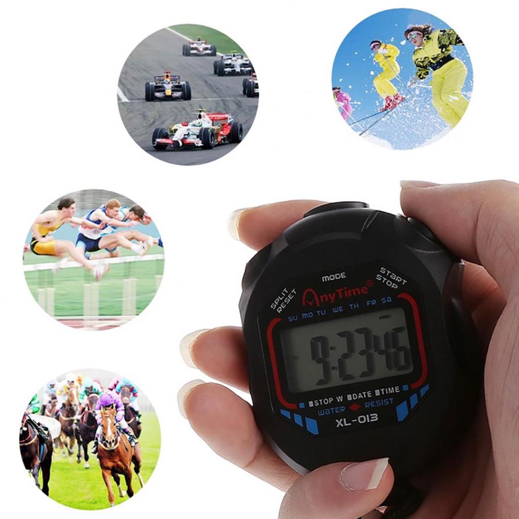 Satın alın Digital Handheld LCD Chronograph Sports Stopwatch Timer Stop ...