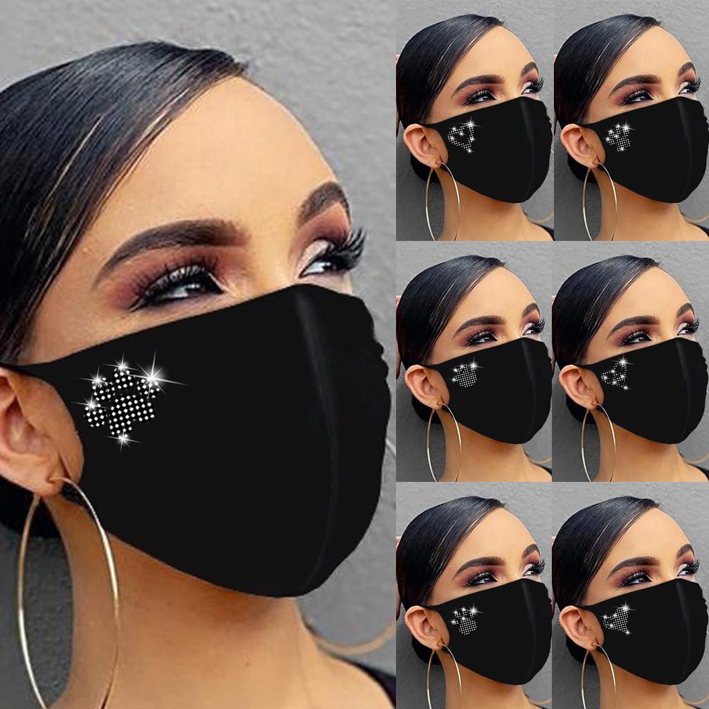 Buy FS Women Reusable Outdoor Drill Breathable Fashion Ice Cotton Mask ...