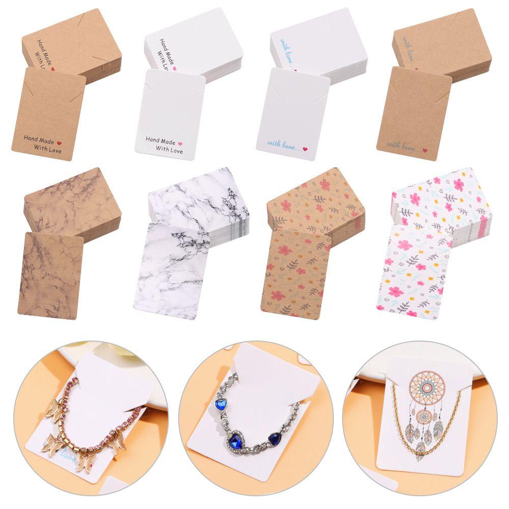 Buy Fashion Design DIY Elegant Jewelry Card Package Card 100 Pcs ...