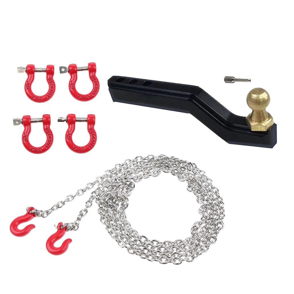 Buy Front Rear Bumper Rescue Trailer Hitch Receiver Hook Tow Chain for ...