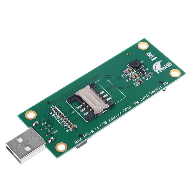 Cheap Mini PCI-e Wireless WWAN to USB Adapter Card With Slot SIM Card ...