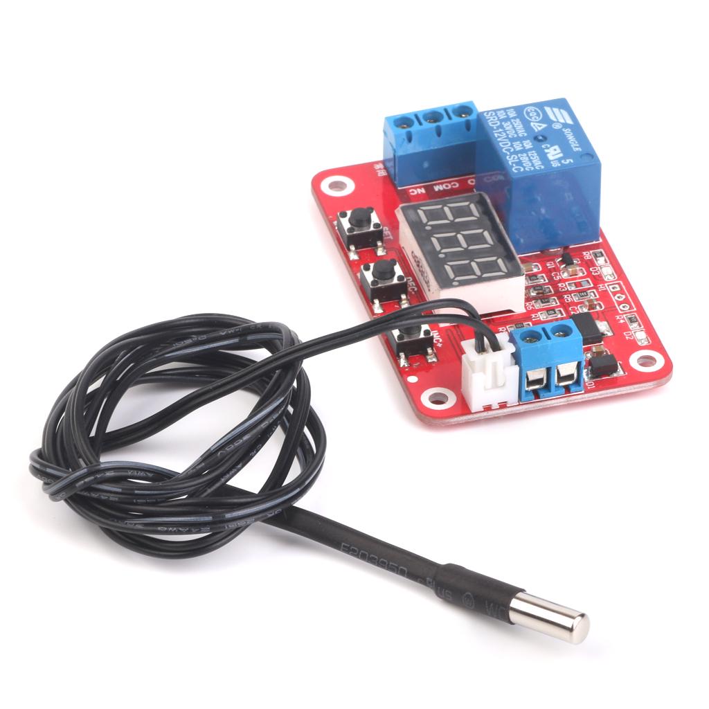 Satın alın DC 12V Temperature Display Module Sensor Relay Switch ...