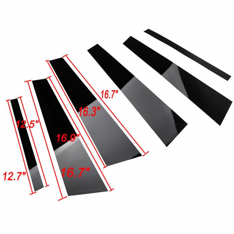 Buy 6x Glossy Black Car Window Pillar Post Set Decal Trim For BMW 3 ...