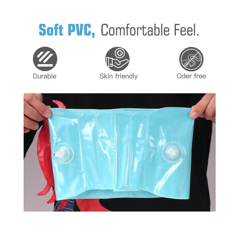 2PCS PVC Swimming Arm Ring Inflatable Arm Bands Floatation Sleeves ...