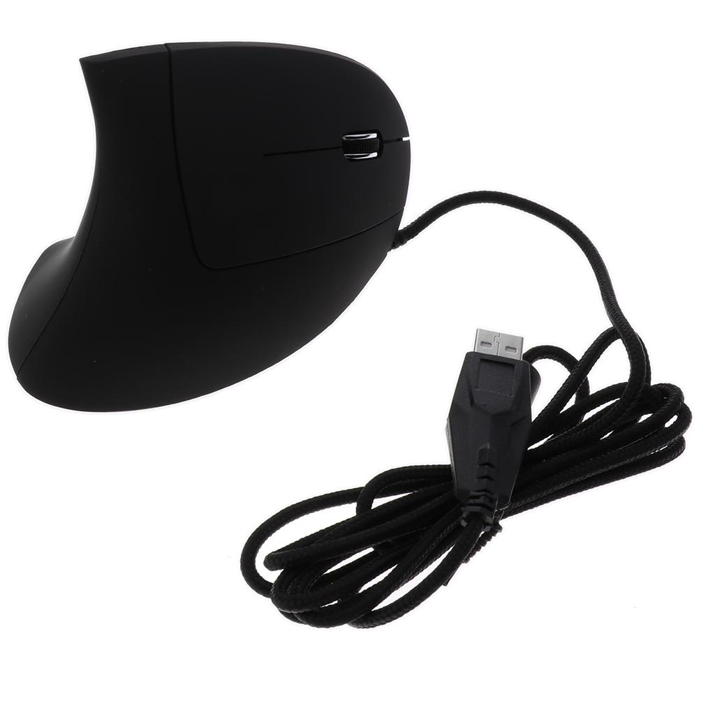 6D Wired Optical Mouse 3200DPI Vertical Mice for PC Laptop uygun ...