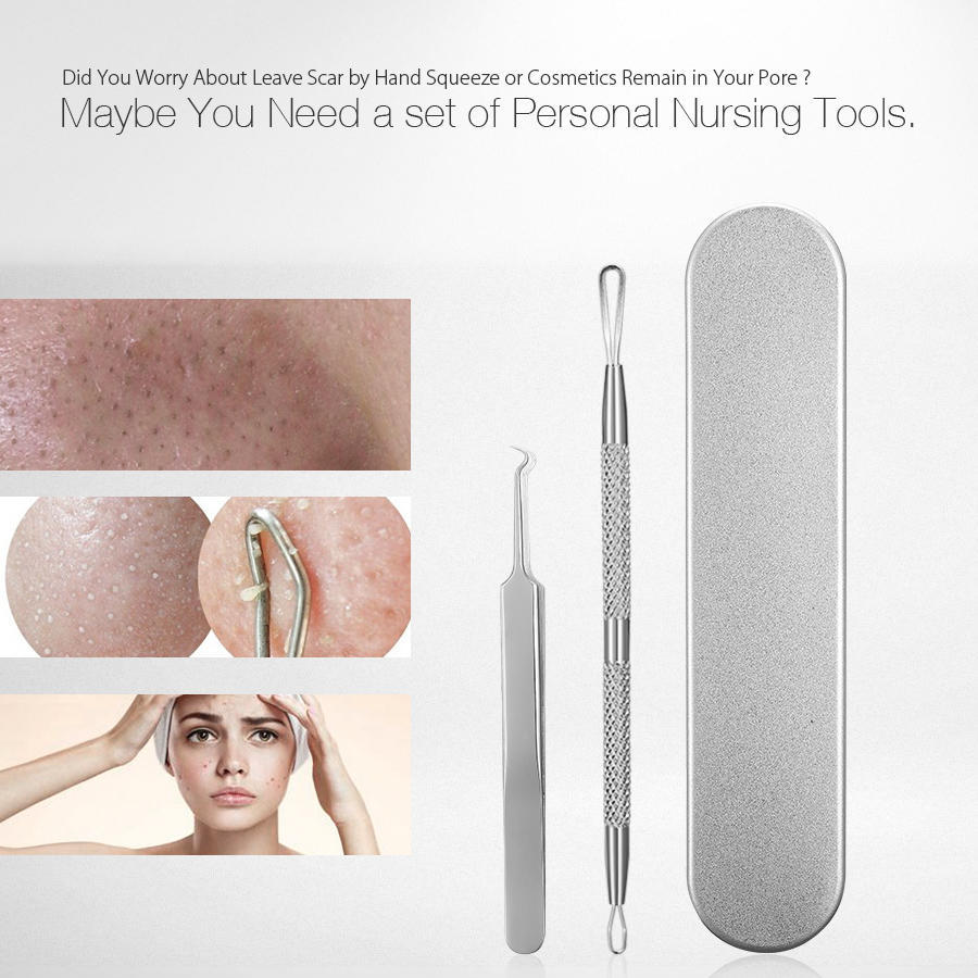 Buy Multipurpose Blackhead Extractor Tools Kit Pimples Acne Splinter ...