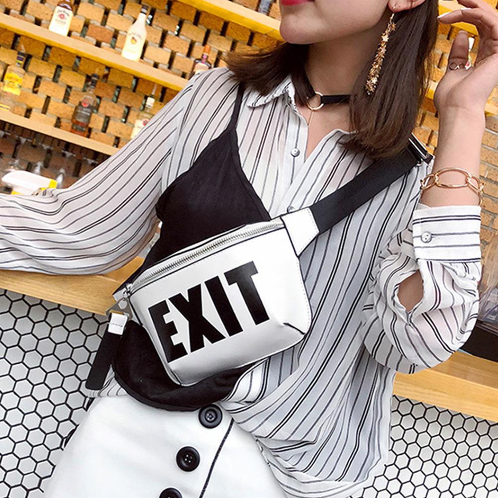 Womens Fashion PU Leather Waist Fanny Belt Pack Casual Shoulder Chest ...