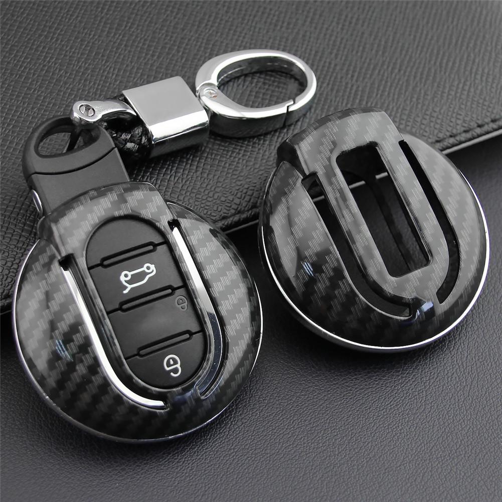 Buy Key Case Fob Bag Holder ABS Hard Shell Cover Parts Fit For Mini ...