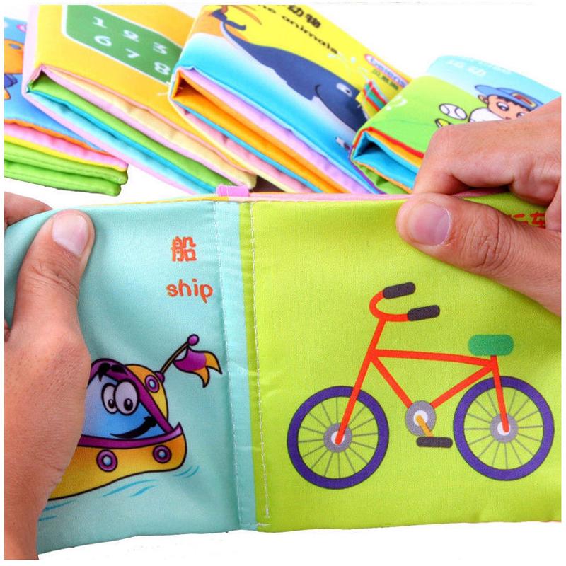 Buy 1PC Baby Book Soft Cloth Baby Intelligence Development Learn ...