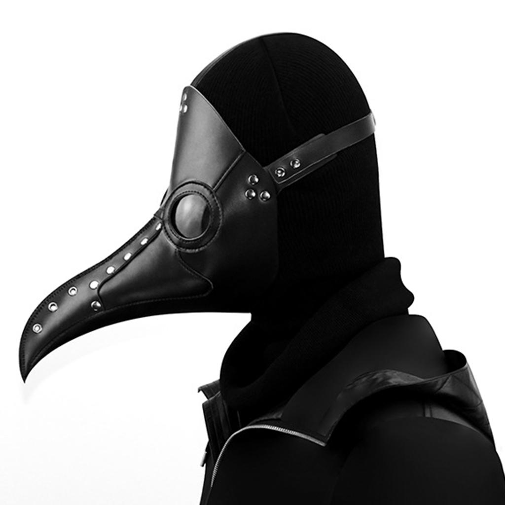 Cumpără Black Plague Doctor Bird Mask Long Nose Beak Party Steampunk ...