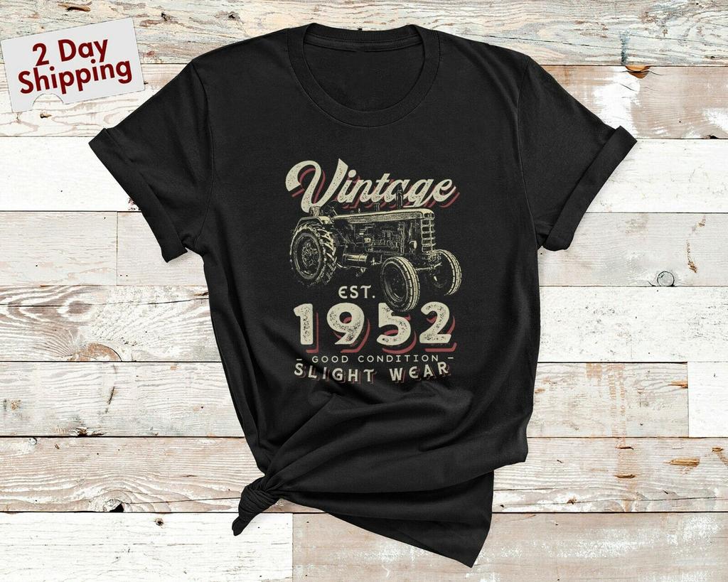 Buy Vintage Farmer Tractor Established 1952 70Th Birthday Party ...