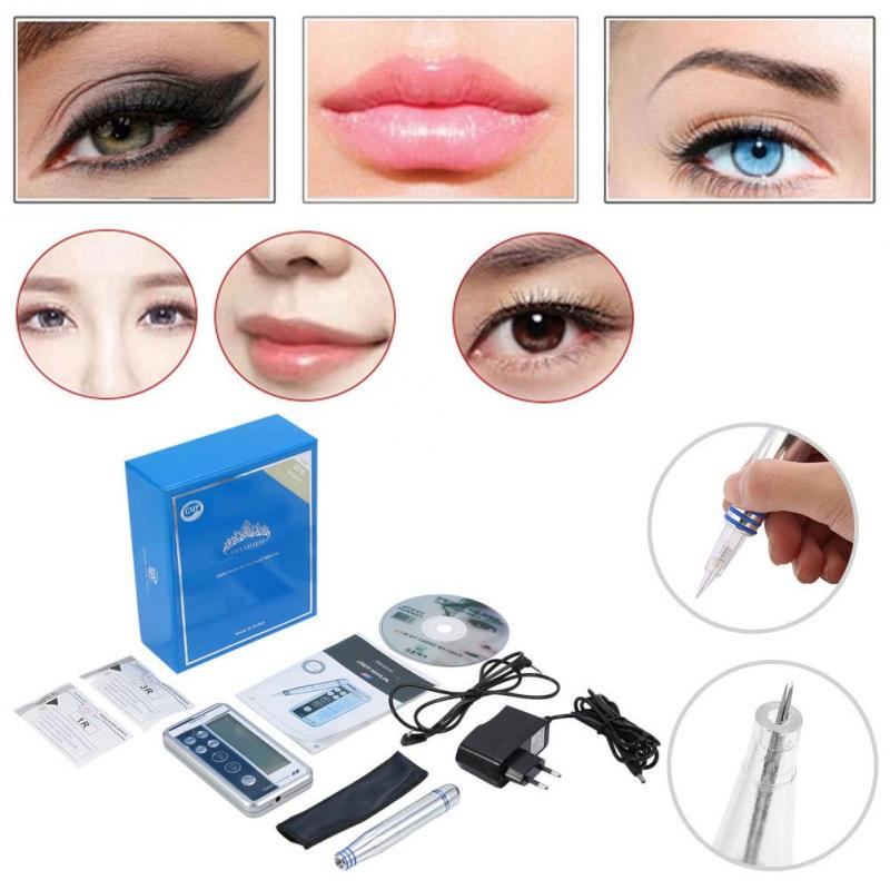 Permanent Makeup Digital Pen Eyebrow Lip Eyeliner Tattoo Machine Kit ...