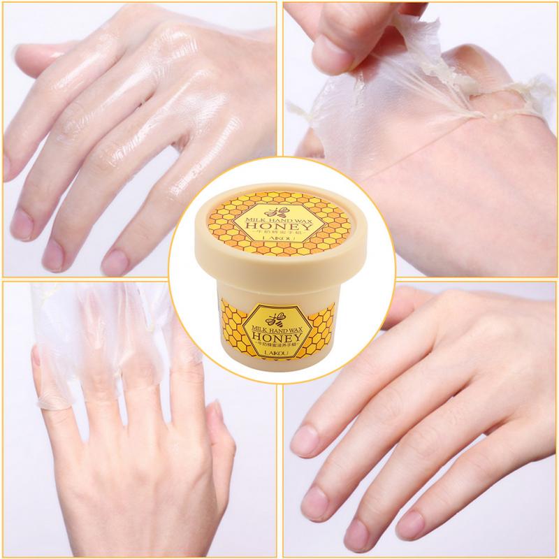 Buy 120g Milk Honey Hand Mask Wax Exfoliating Whitening Moisturizing ...