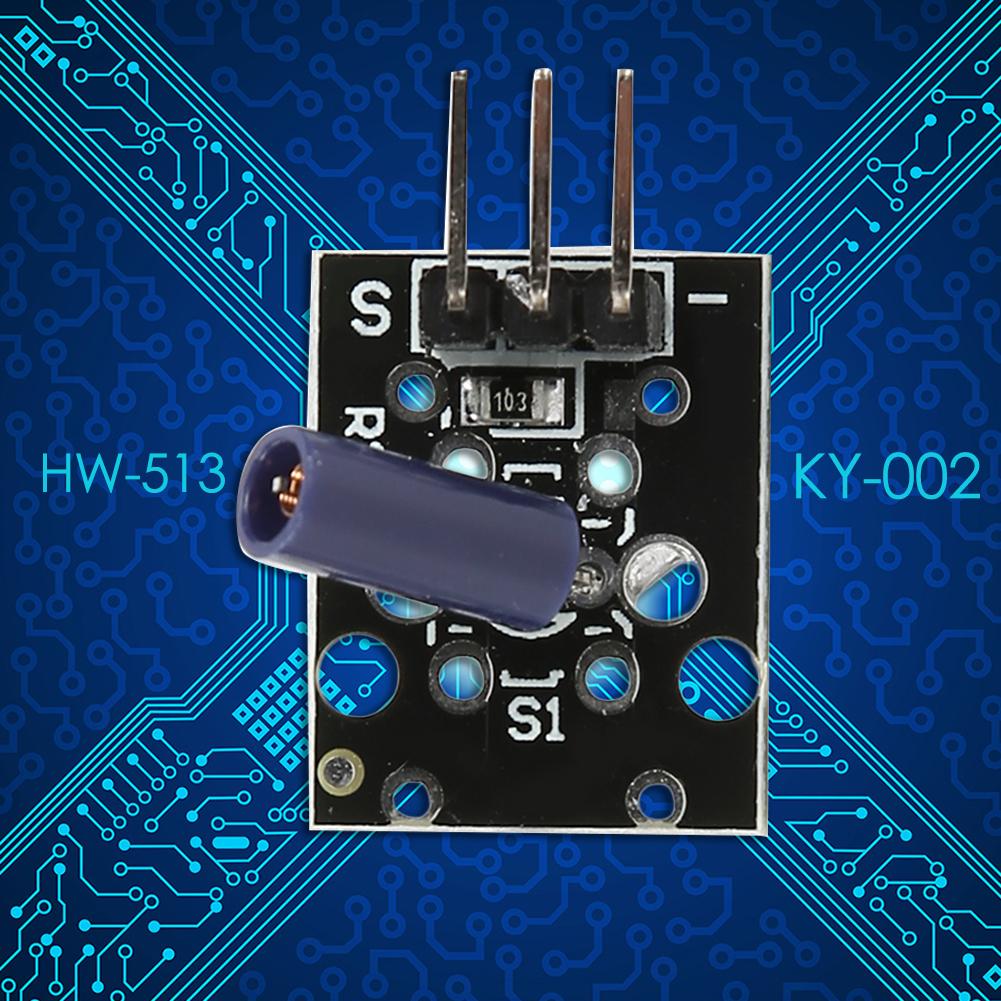 Arduino DIY için 1 adet 3Pin KY-002 HW-513 Şok Titreşim Anahtarı Sensör ...